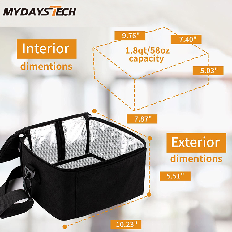 Wholesale Insulated Heated Delivery Bag With Handle MTECU006